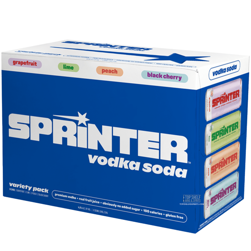 Sprinter Vodka Soda Variety Pack (8 Cans) by Kylie Jenner
