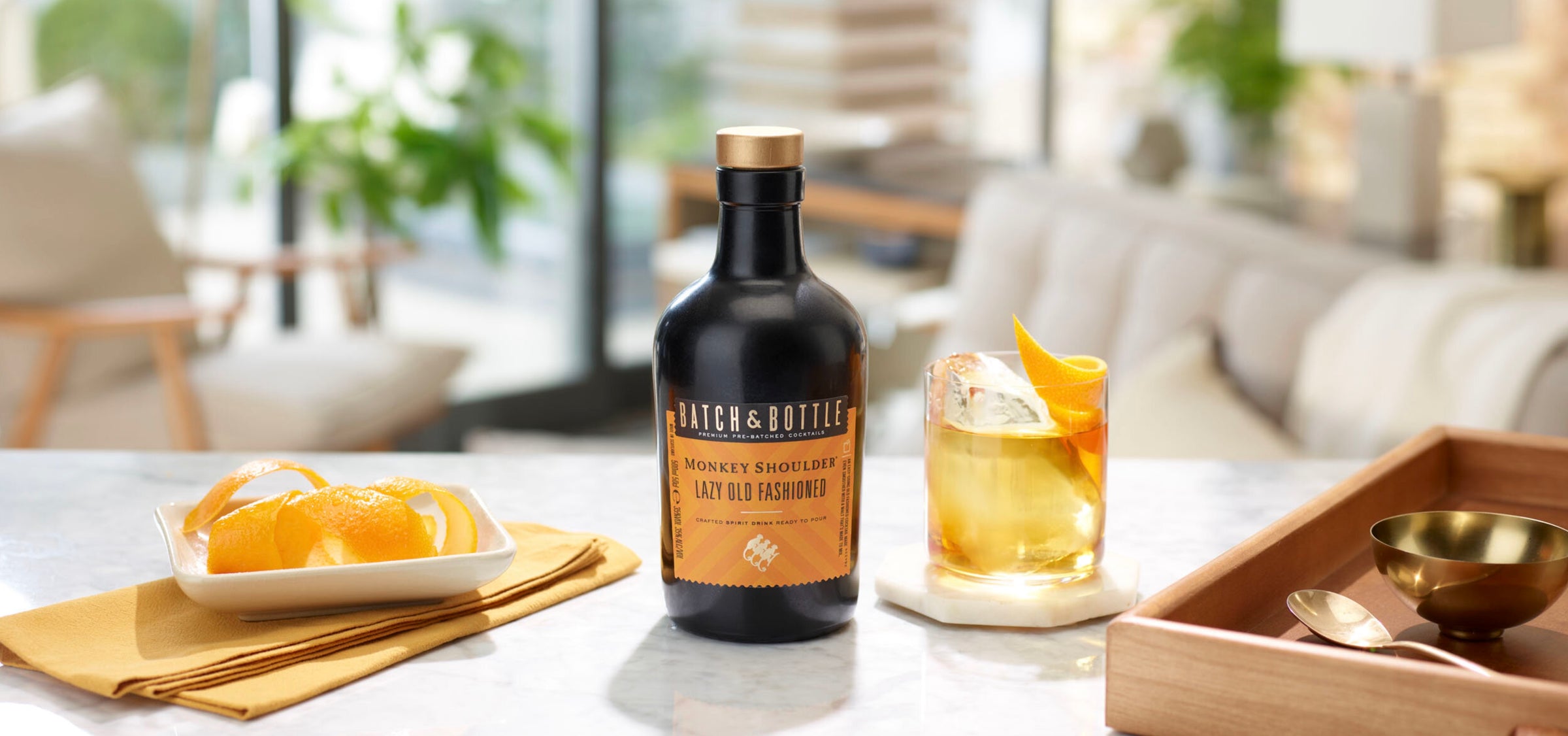 Order Batch & Bottle Monkey Shoulder Lazy Old Fashioned 375mL