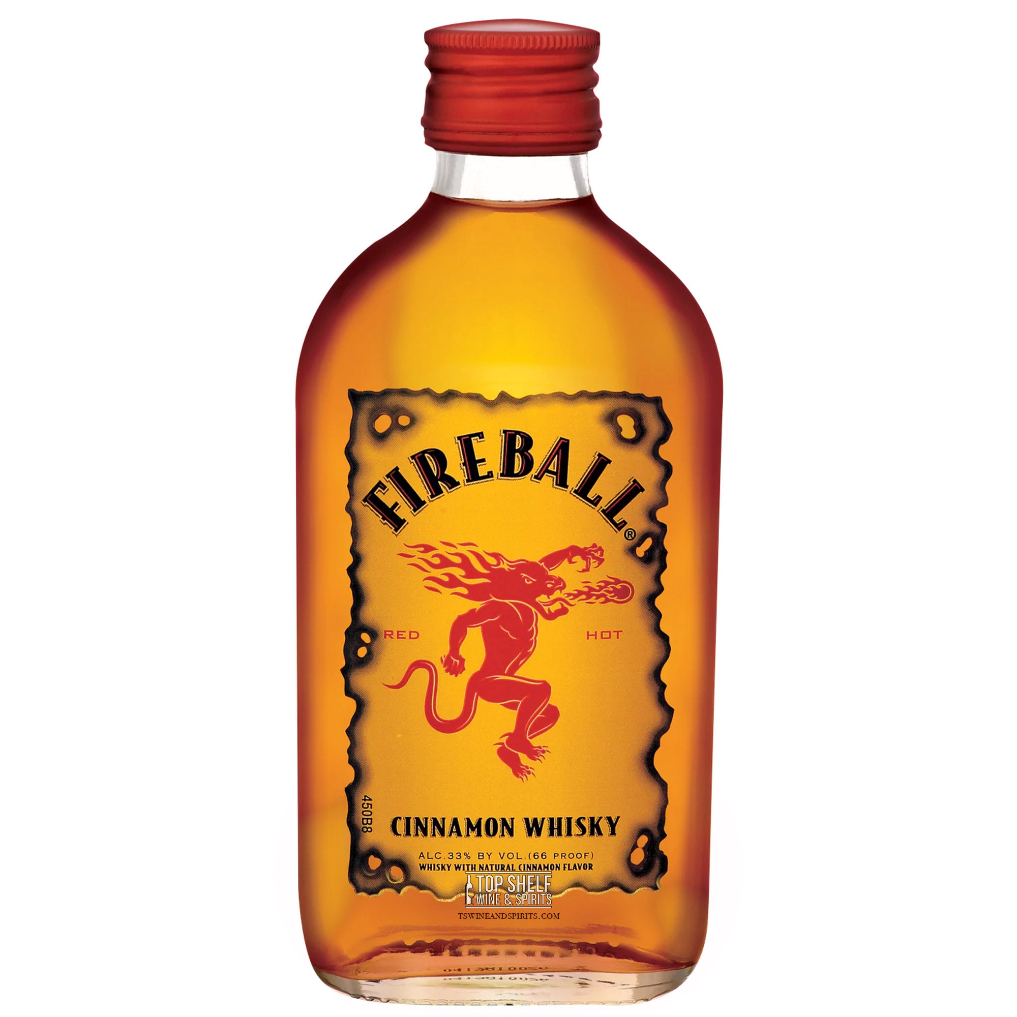 Fireball Whiskey Top Label